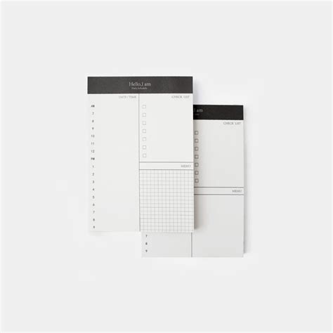 Minimal Daily Memo Pad Set Of 3