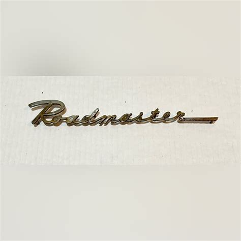 Buick Other Vtg 948195 Buick Roadmaster Chrome Side Script Emblem Poshmark