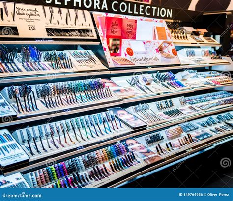 Sephora Lighted Cosmetic Display Stand Editorial Photo Image Of Color