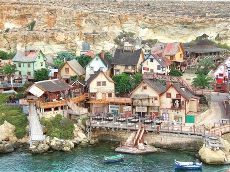 Spectacular Popeye Village Editorial Photography Image Of Malta