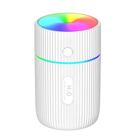 다채로운 컵 가습기 Usb 미니 자동차 공기 청정기 흰색