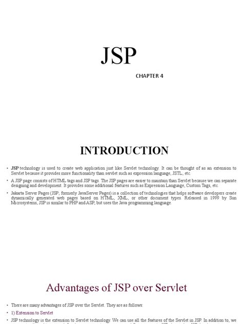 Advance Java Unit 4 Jsp Sem6 Bca Pdf Computer Programming Systems