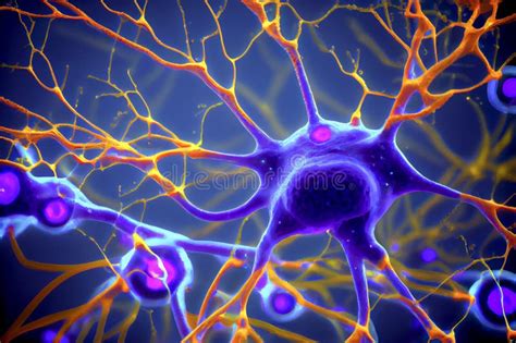 Neurons Brain Cells Neural Network Stock Illustration Illustration