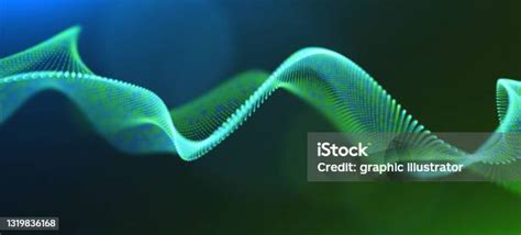 동적 파란색과 녹색 도트 풍경 추상적 인 디지털 웨이브 배경 네트워크 데이터 구조 포인트 그리드 시각화 기술 벡터 그림 0명에