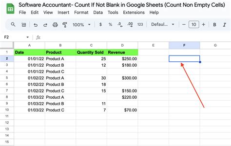 Count If NOT Blank In Google Sheets Count Non Empty Cells