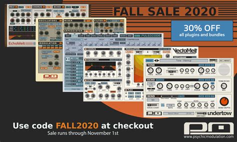 Fall Sale 2020 Starts Psychic Modulation Vst Plugins