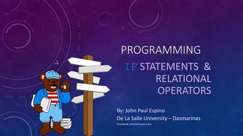 Computer Programming If Statements And Relational Operators Ppt