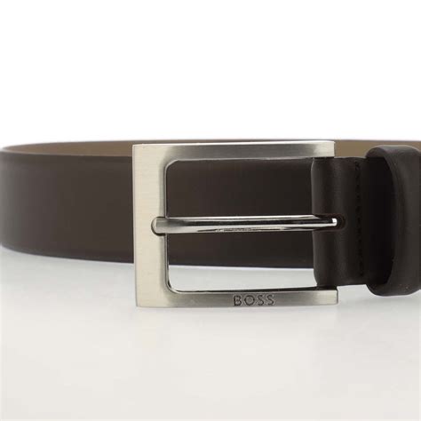 Boss Mens Barnabie Leather Belt Unisex Leather Belt Flannels