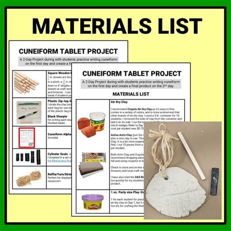 How To Make A Mesopotamia Cuneiform Writing Clay Tablet Stem 6th Grade