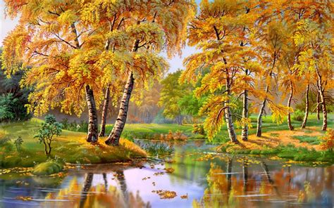 Autumn Painting Wallpapers Top Free Autumn Painting Backgrounds