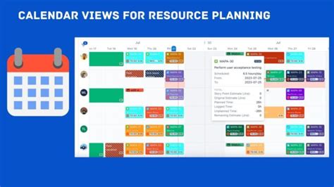 Resource Planning In Project Management With Calendar Views Teamboard Resource Planning