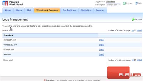 Manage A Website Log In Plesk Web24