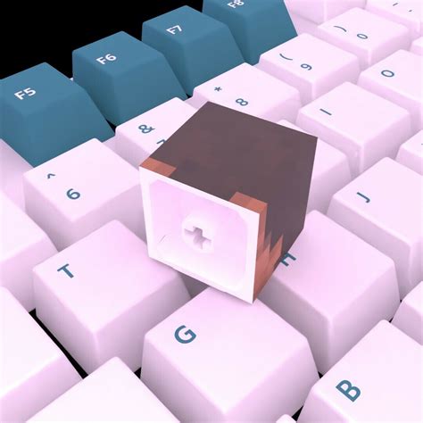 Free Stl File Keycap Minecraft Steve For Keyboard Minecraft Fans Setup Decoration Stl ⌨️・3d