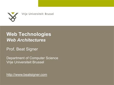 web architectures web technologies 1019888bnr ppt