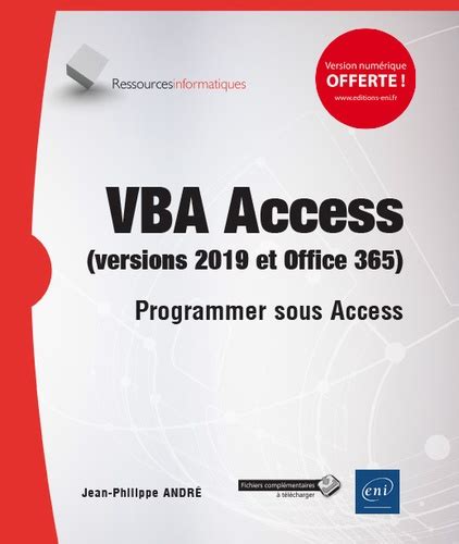 Vba Access Versions 2019 Et Office 365 Programmer Sous Coopoly