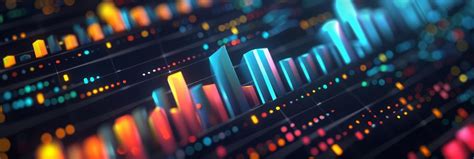 Vibrant And Informative Data Visualization Concept With Colorful Chartsgraphsand Infographics On