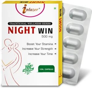 Inlazer Night Win Sexual Pill For Power Fast Acting Hard SEX Orgasm Price In India Buy Inlazer
