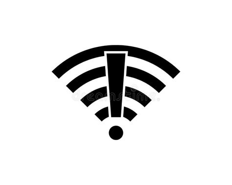 Wireless Wifi Icon Sign Flat Design Vector Illustration Set On And No Wifi Internet Signal