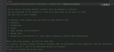 Saber Fazliahmadi On Linkedin Laravel Querybuilder Eloquent