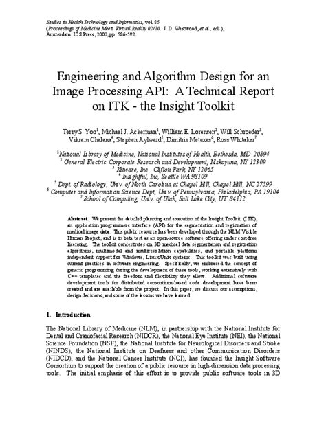 Pdf Engineering And Algorithm Design For An Image Processing Api A