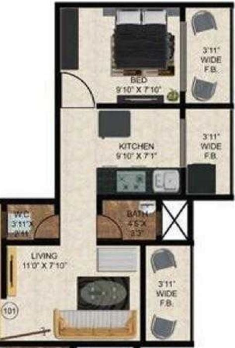 Ganraj Beauty Landmark Floor Plans Bhandup West Mumbai