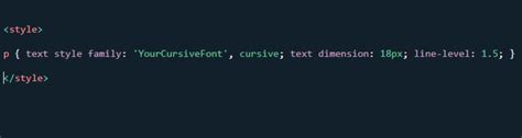 Cursive Font In Html Styling Text For Aesthetic Appeal