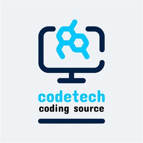 design and download this modern linear codetech coding source logo template