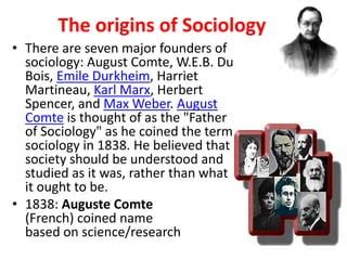 Introduction To Sociology Powerpoint Pptx