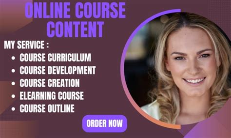 Online Course Content Elearning Curriculum Development Course Outline