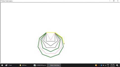 python program to basic new half hexa using the python tkinter kashipara