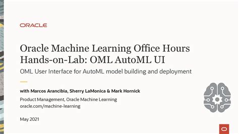 Hands On Lab Using Oracle Machine Learning Automl Ui On Autonomous