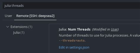 How To Set Number Of Threads For Vs Code New To Julia Julia Programming Language
