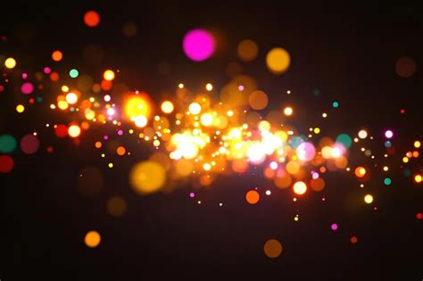 D Glowing Particle Trails Premium Ai Generated Image