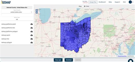 Download Ohio State Gis Maps Boundary Counties Rail Highway