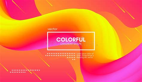 Modern 3d Background Colorful Wave Abstract Fluid Shape Stock Vector Illustration Of Dynamic