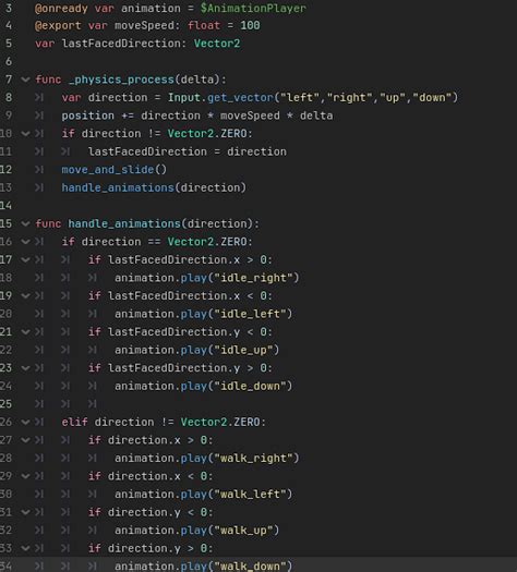Character Animation Stops When Moving Diagonally Rgodot