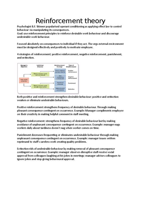Reinforcement Theory Week 7 Reinforcement Theory Psychologist B