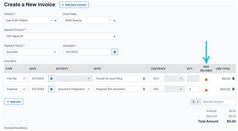 non billable time expense entry lawpay