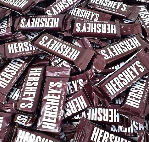 Hersheys Milk Chocolate Bars Stf9 Individually Wrapped Snack Size Chocolate Candy Original