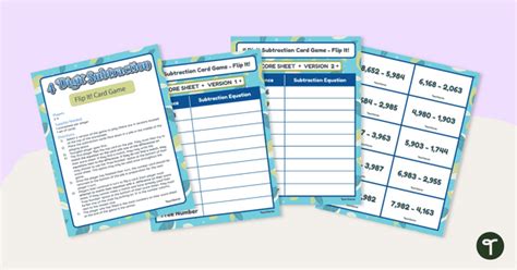 Subtraction Teach Starter