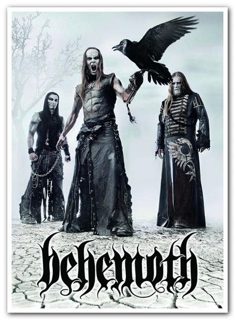 Behemoth — польская блэк дэт группа постер — цена 35 грн в каталоге Постеры Купить товары для