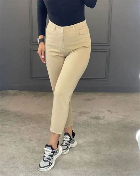 ۱۰ مدل شلوار کتان دخترانه و زنانه مد امسال شلوار کتان بگ و مام استایل