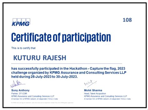 Rajesh Sagar On Linkedin Ctf Cybersecurity Infosec Kpmgctf