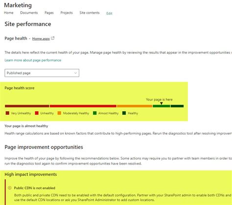 How To Evaluate Site Performance In Sharepoint Using The Site
