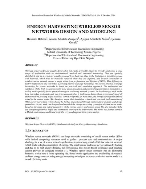 Energy Harvesting Wireless Sensor Pdf