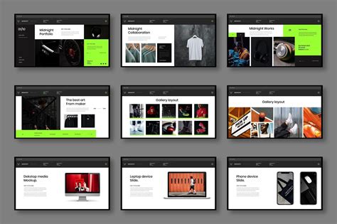 Idnight Business Google Slide Template Business Powerpoint Templates Website Template