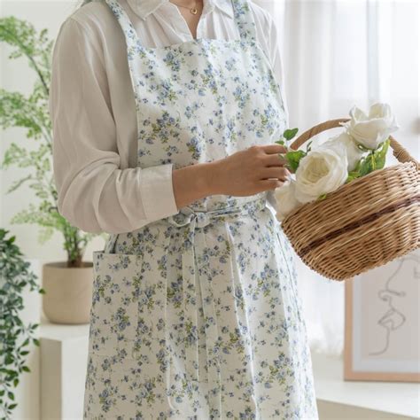 앨리 플리츠 플레어 앞치마 2색상 신혼 카페 예쁜 꽃집 집들이 에어프런 플로리스트 네일샵 쥬앤크홈