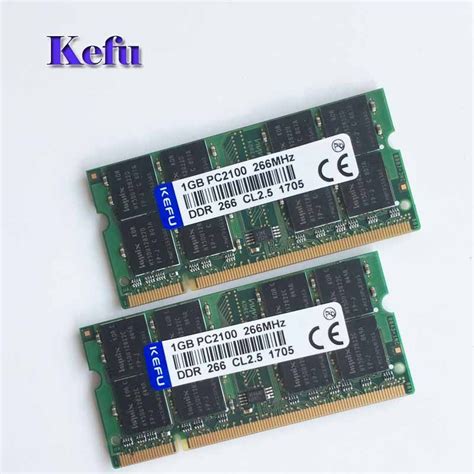 2pcs 2x1gb pc2100 ddr266 266mhz 1gb pc2100 ddr 266 266 mhz ram 200pin