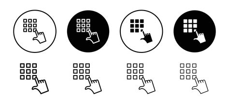 Code Lock Icon Set Collection For Web 47483238 Vector Art At Vecteezy