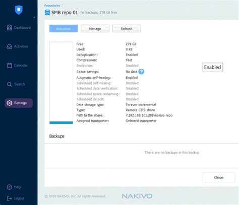 Configuring An SMB Share To Use As A Backup Repository